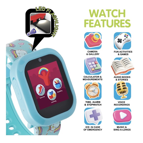 iTech | Accessories | Itech Jr Kids Unicorn Smartwatch With On Ear ...